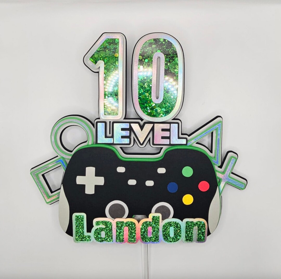 Gamer Cake Topper, Video Game Cake Topper - Etsy