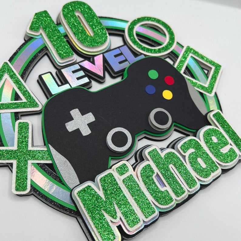 Gamer Cake Topper, Video Game Cake Topper - Etsy