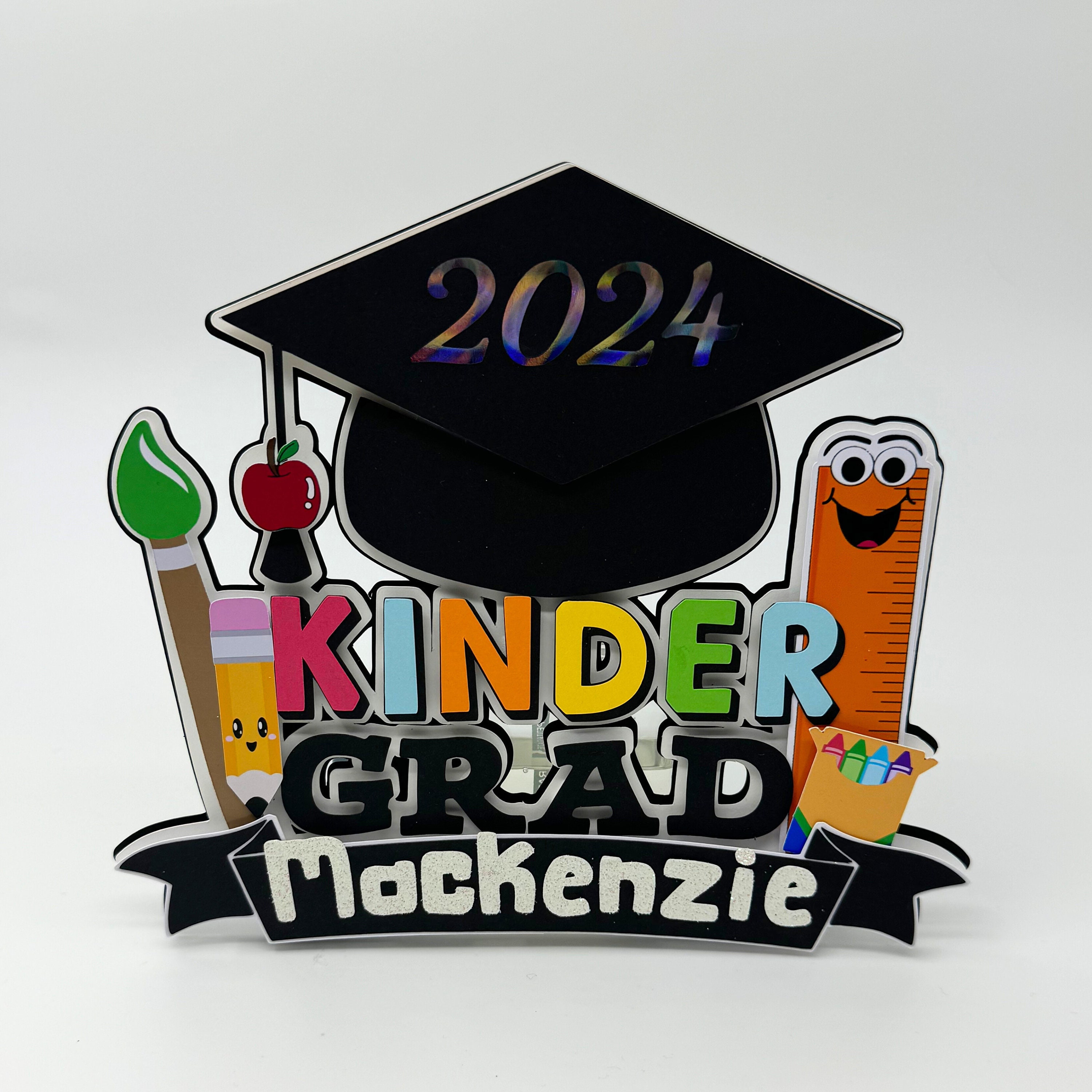 Kinder Graduation Cake Topper, Kindergarten Graduation Party ...