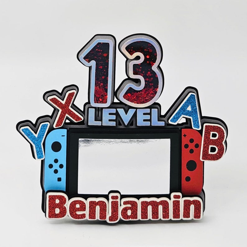 Nintendo Switch Gamer Cake Topper - Etsy