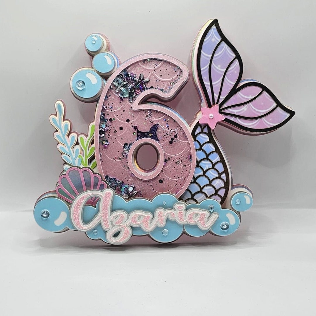 Mermaid Cake Topper. - Etsy