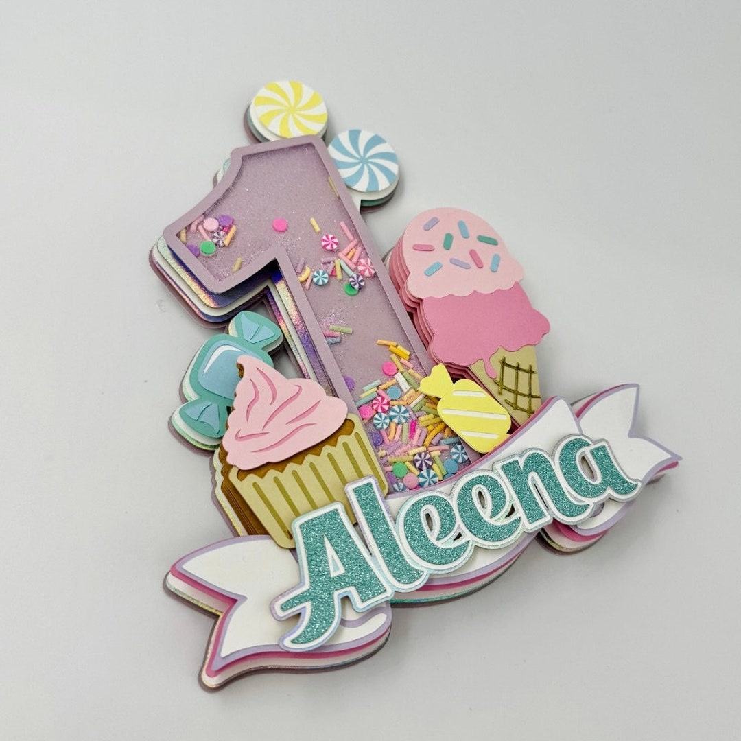 Candyland Inspired Cake Topper, Candy Cake Topper. - Etsy