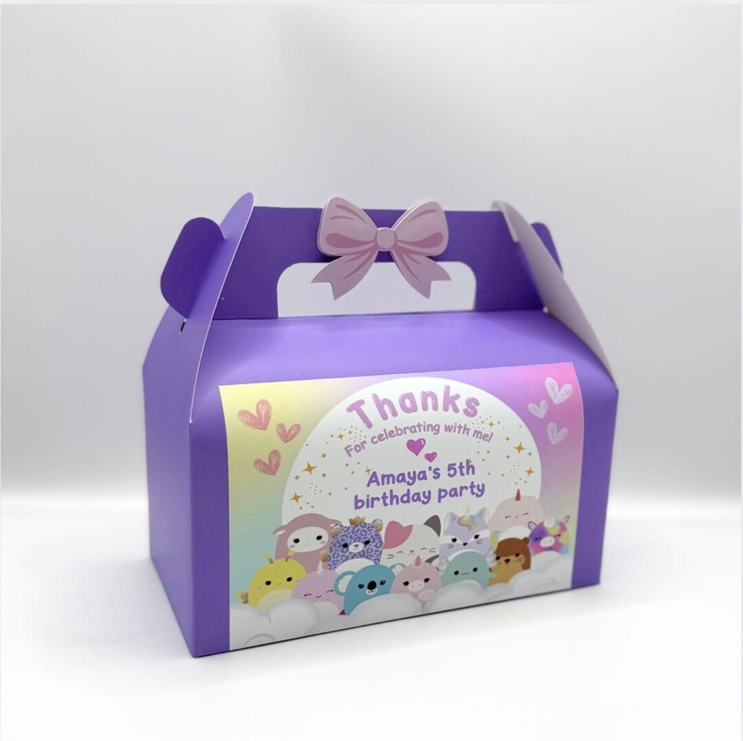 Squishy Gable Boxes, Squishy Treat Box, Squishmallow Treat Box, Squishy ...