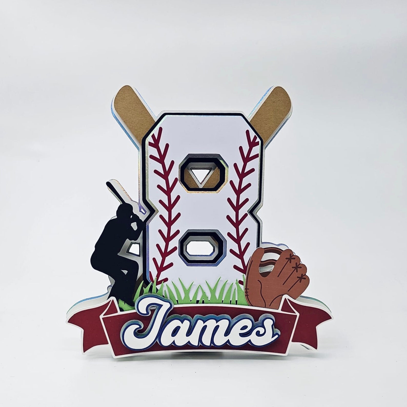 Baseball Cake Topper, Personalized Baseball Cake Topper, Baseball ...