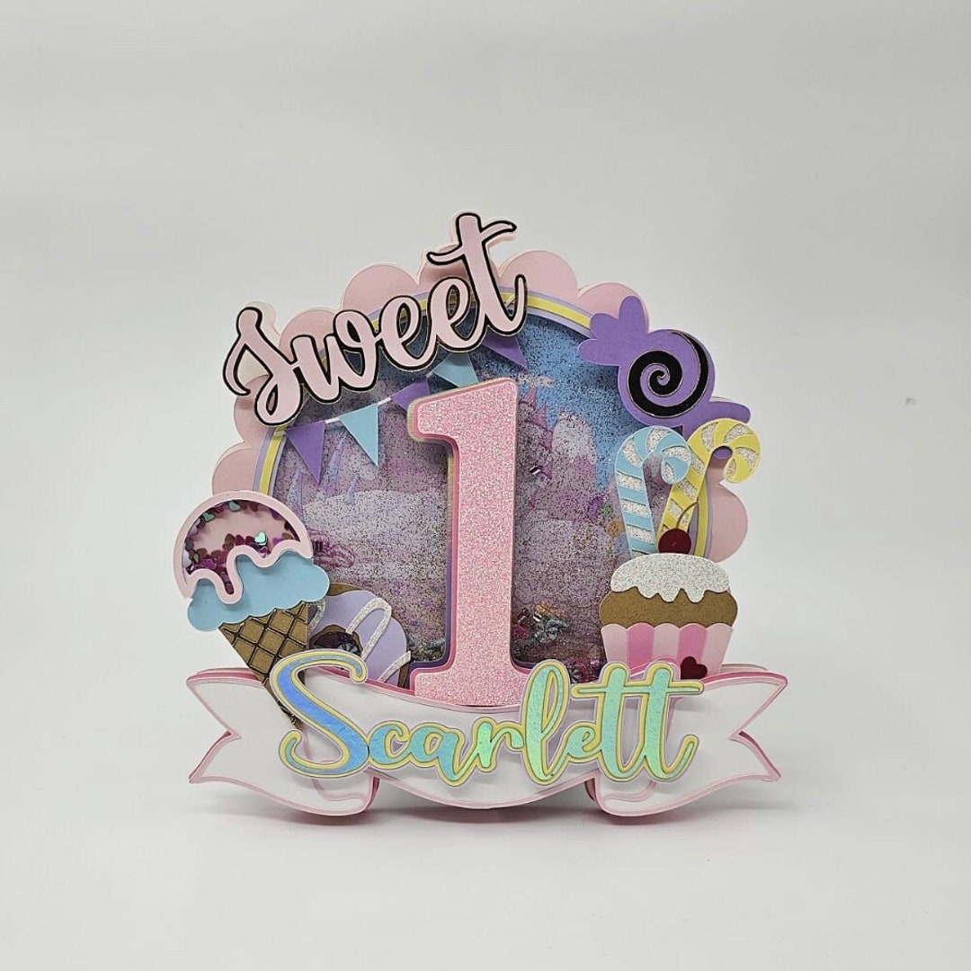 Candyland Inspired Cake Topper, Candy Cake Topper. - Etsy