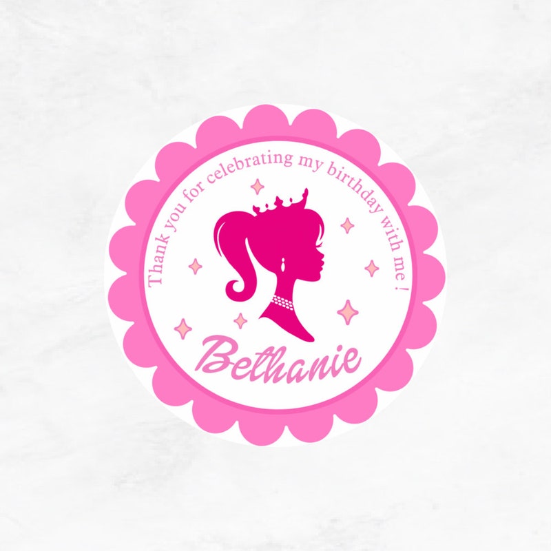 Barbie Printable Stickers - Etsy