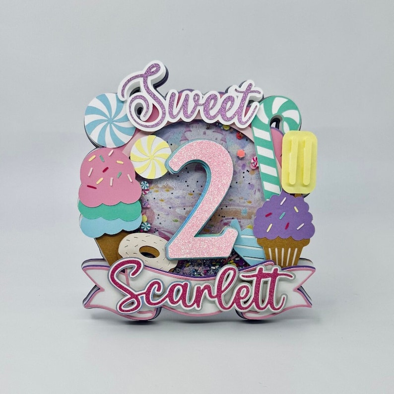 Candyland Inspired Cake Topper, Candy Cake Topper. - Etsy