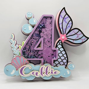 Mermaid Cake Topper - Etsy