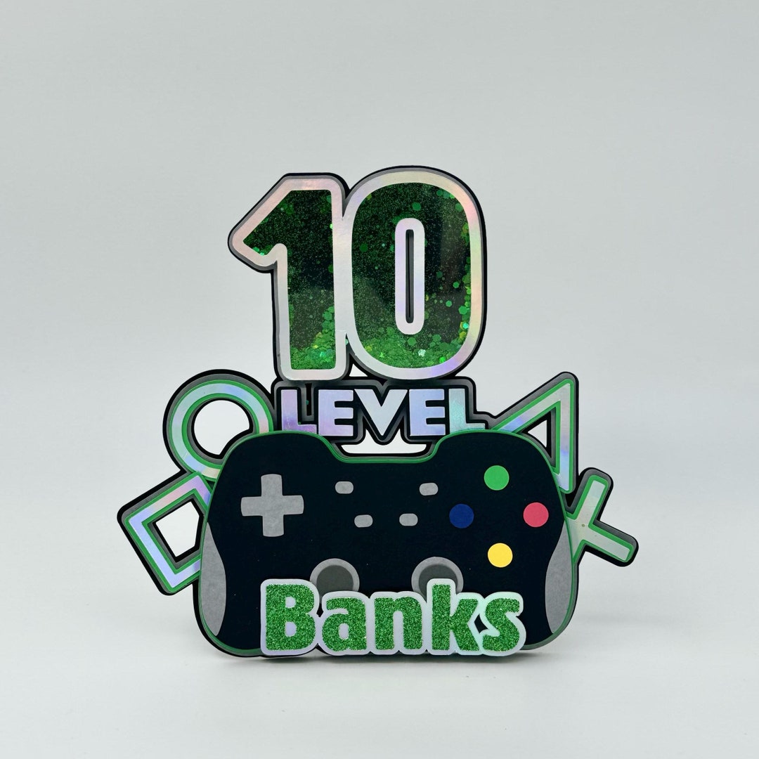 Gamer Cake Topper, Video Game Cake Topper - Etsy