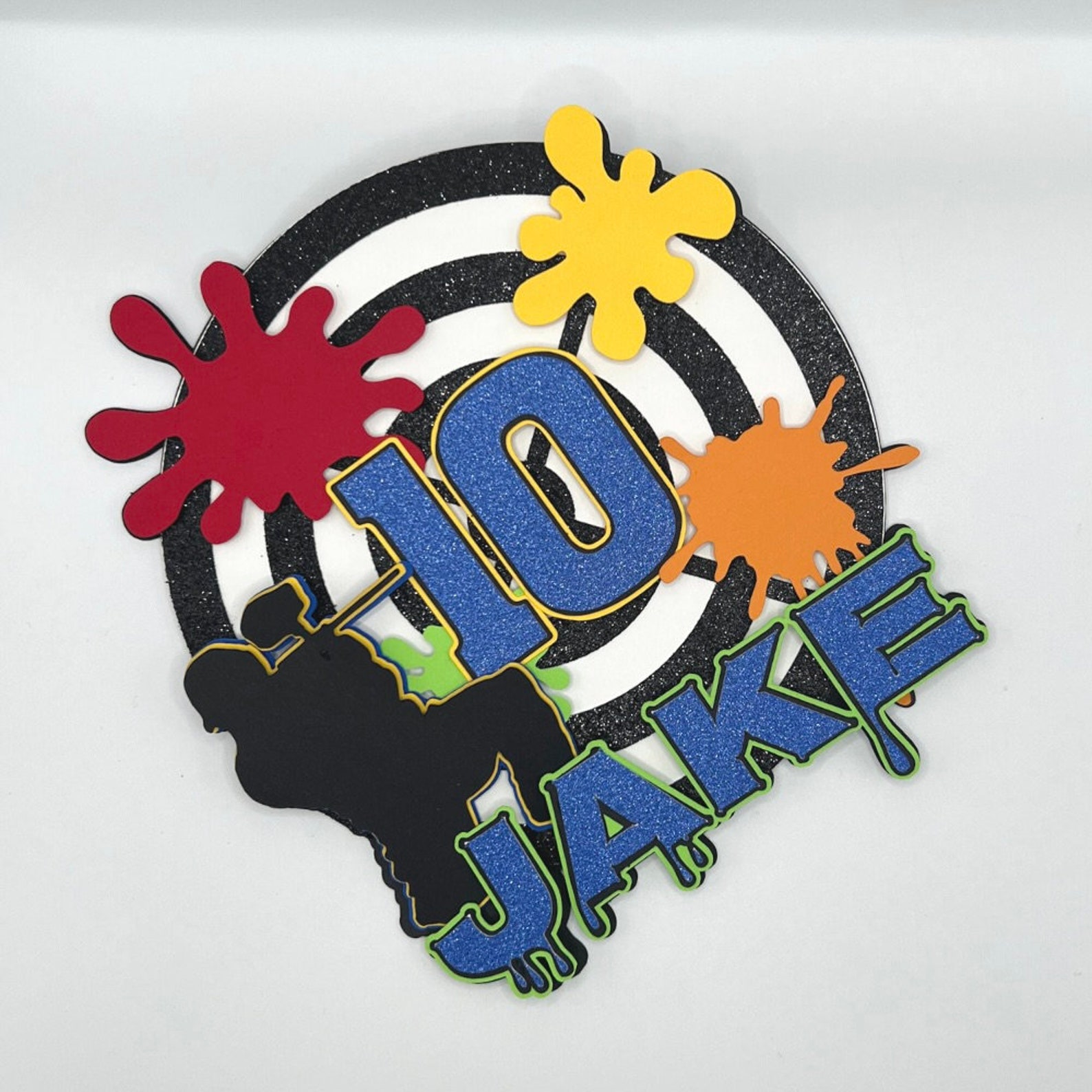 Paintball Cake Topper Paintball Birthday Party Paintball - Etsy