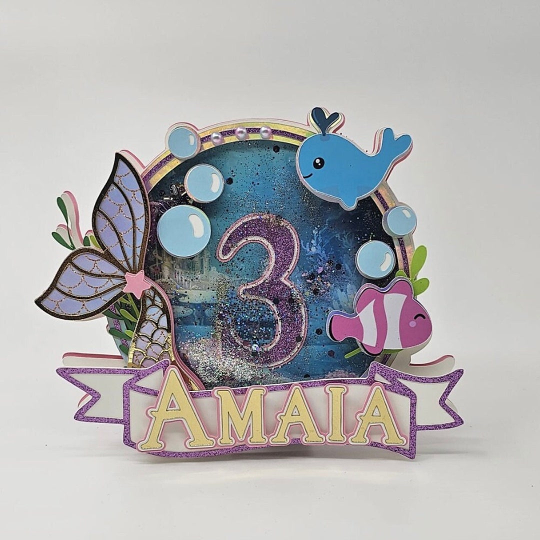 Under the Sea Cake Topper, Ocean Party, Mermaid Cake Topper - Etsy