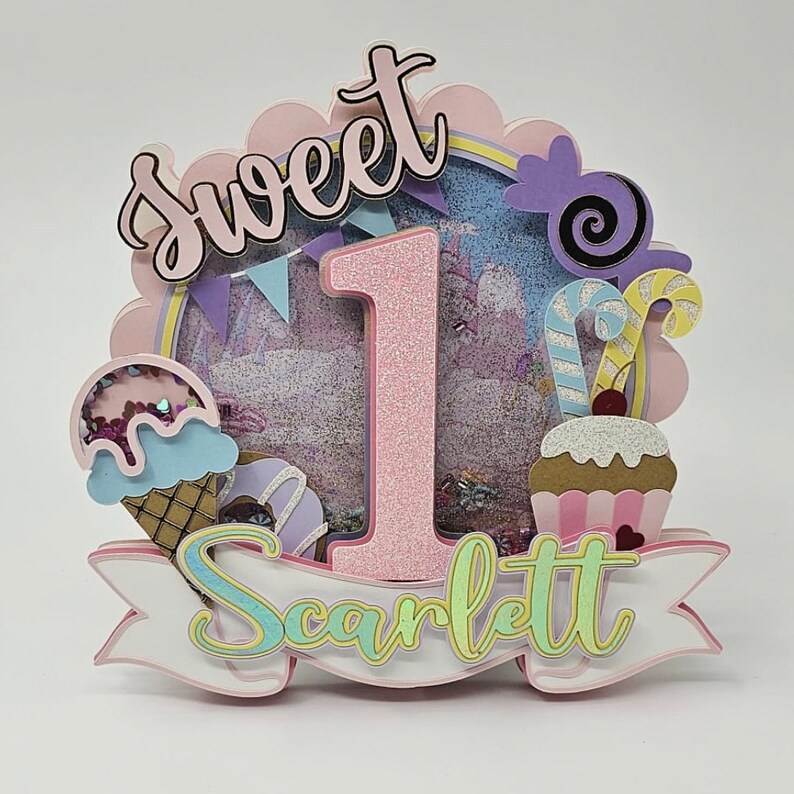 Candyland Inspired Cake Topper, Candy Cake Topper. - Etsy