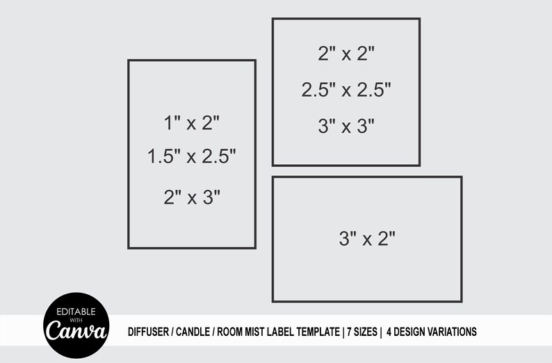 Reed Diffuser Label Template, Editable Product Label Template, DIY ...