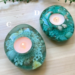 Sea Themed Tea Light Candle Holder Beach Candle Holder Ocean Candle ...