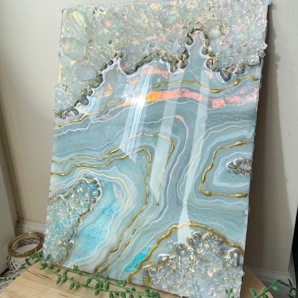 Resin Geode Wall Art - Etsy