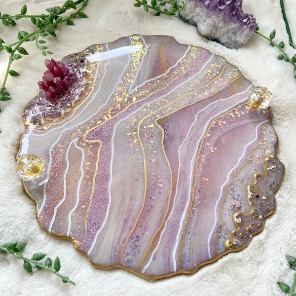 Geode Resin Tray - Etsy