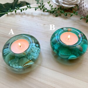 Sea Themed Tea Light Candle Holder Beach Candle Holder Ocean Candle ...