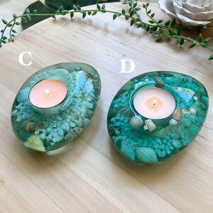Sea Themed Tea Light Candle Holder Beach Candle Holder Ocean Candle ...