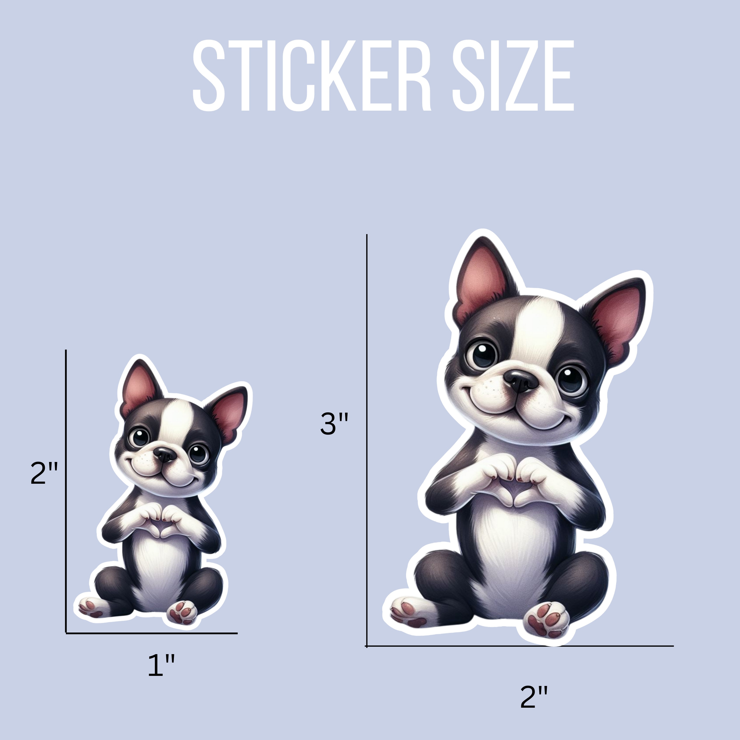 Boston Terrier Water Bottle Sticker Gift Idea for Friend Boston Terrier ...