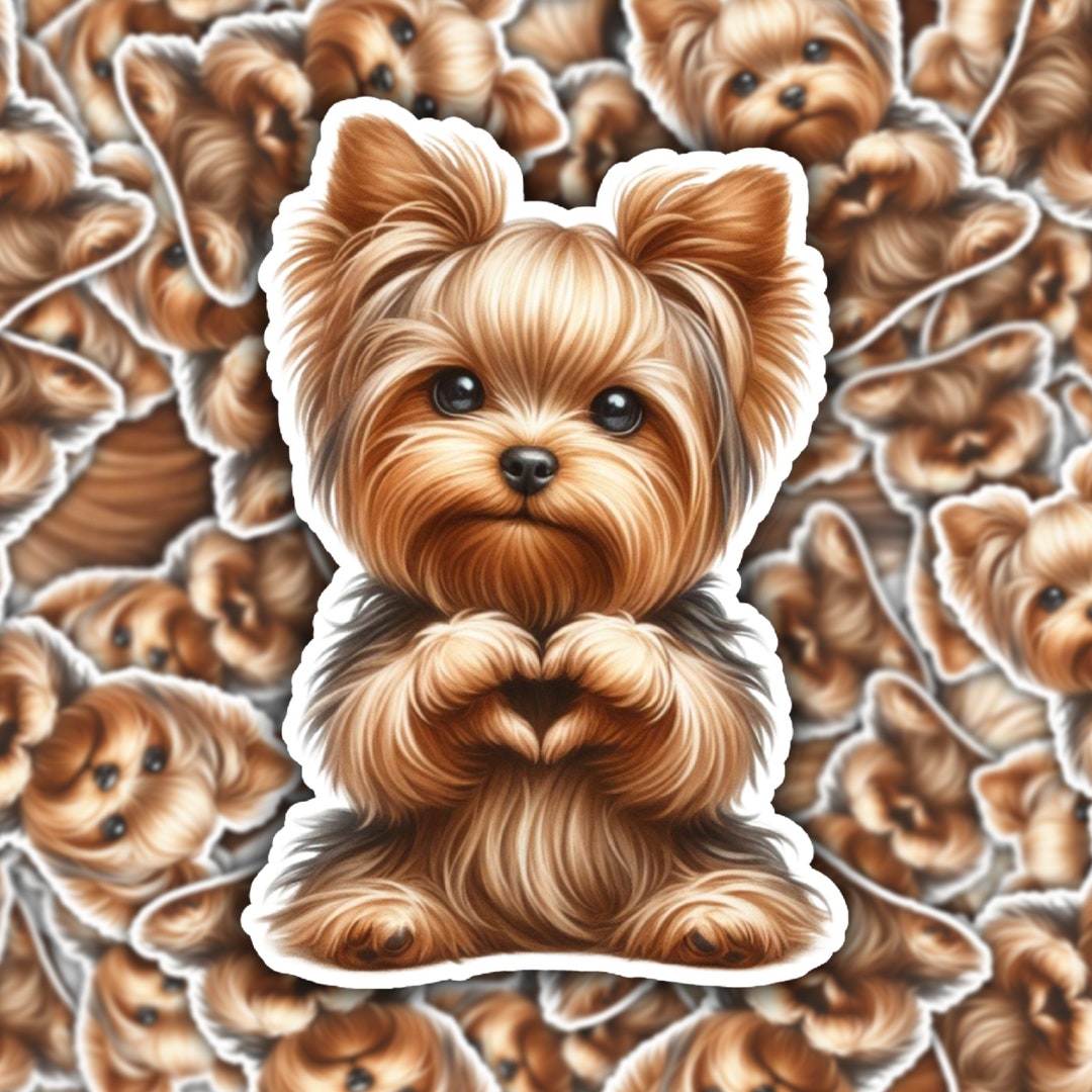 Yorkie Notebook Sticker Gift Idea for Best Friend Yorkshire Terrier ...