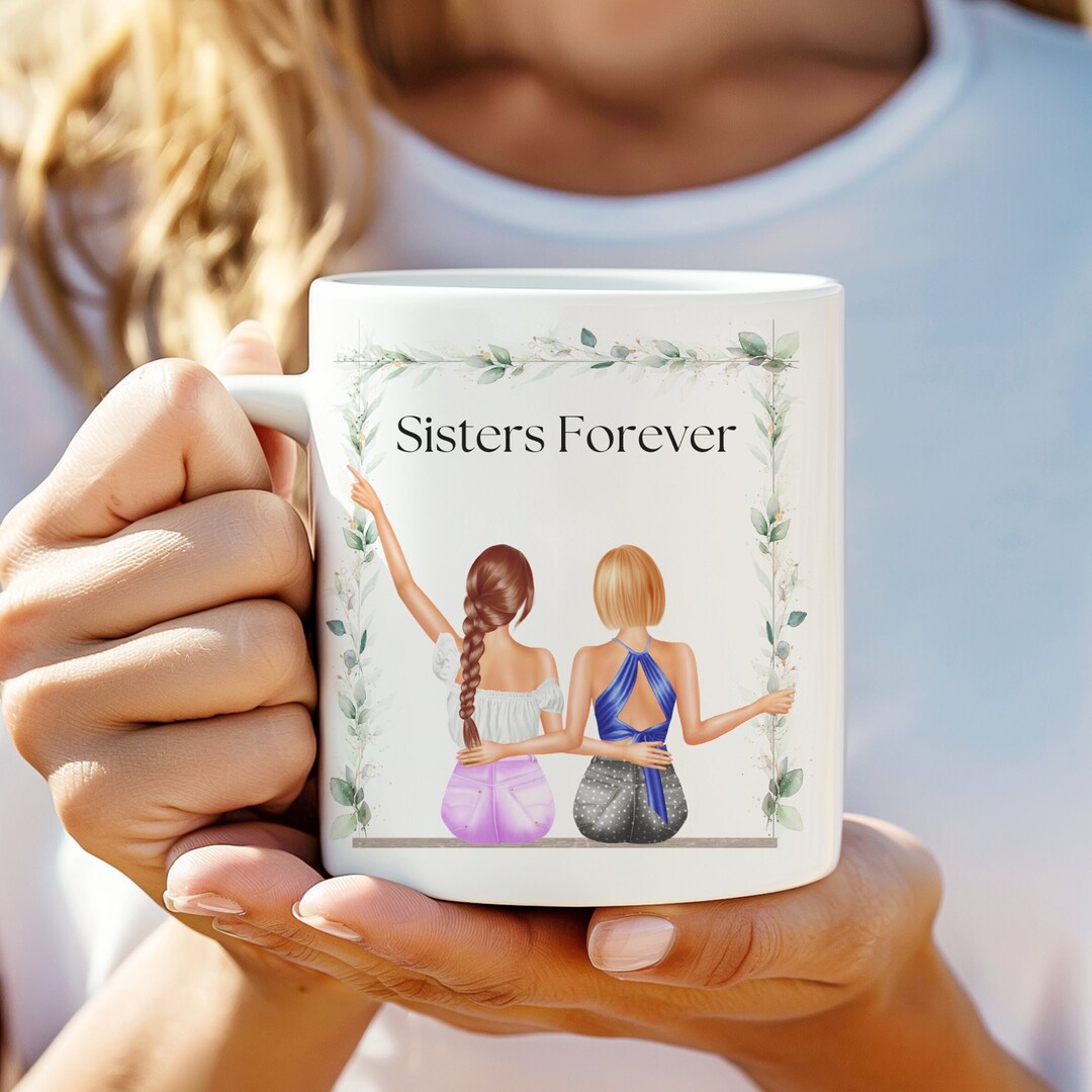 Unique Friendship Mug for Besties Customized Sister Mug With Names Cute ...