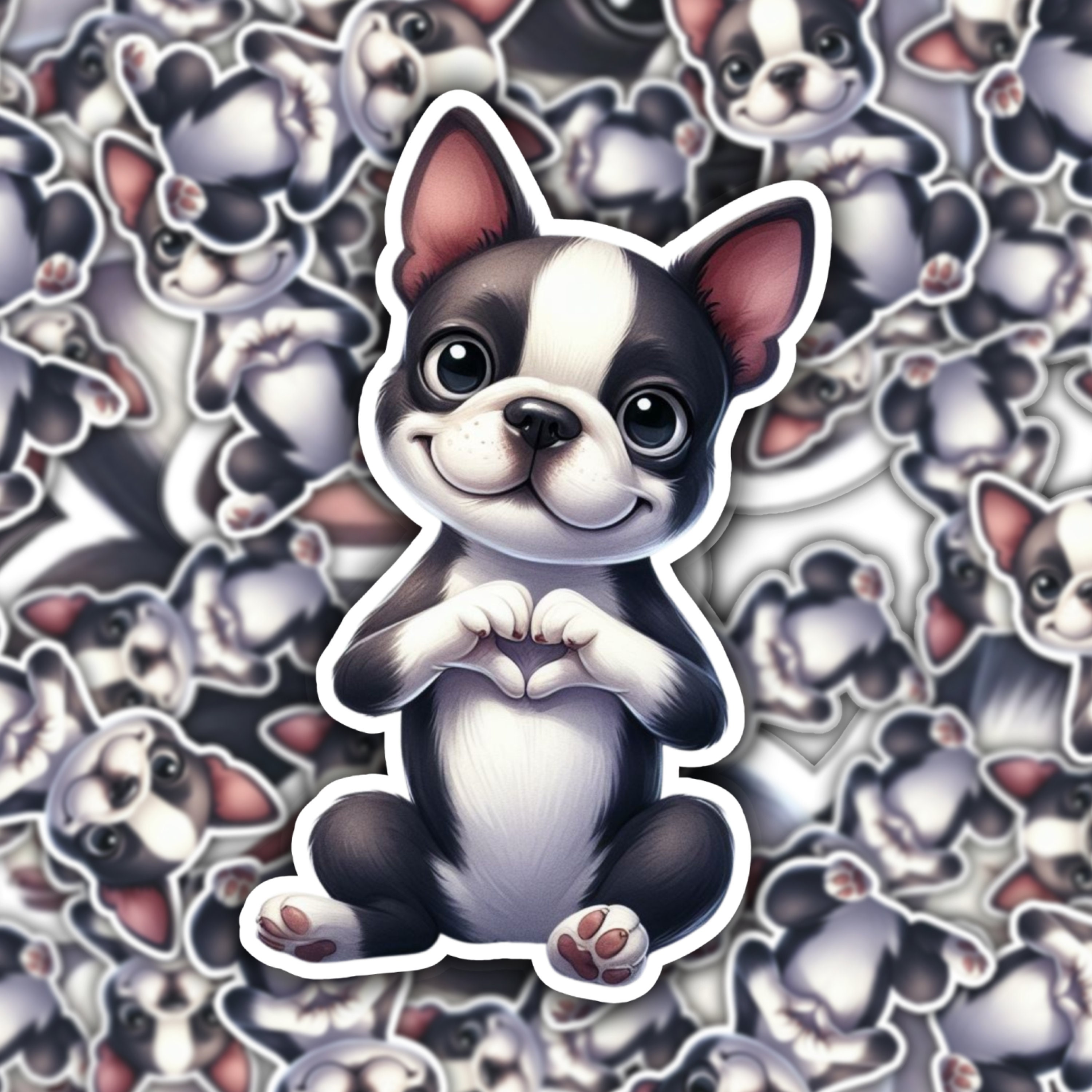 Boston Terrier Water Bottle Sticker Gift Idea for Friend Boston Terrier ...