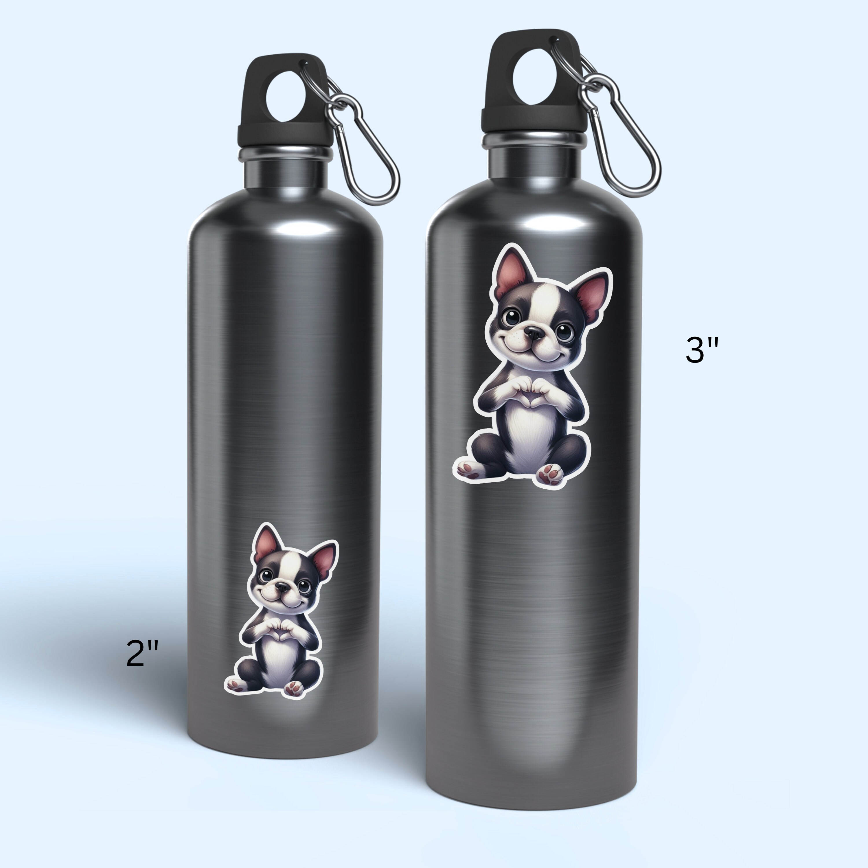Boston Terrier Water Bottle Sticker Gift Idea for Friend Boston Terrier ...