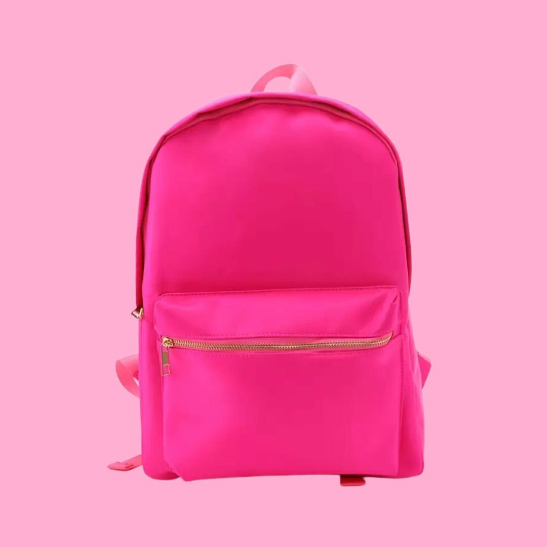 The Hot Pink Bags (nylon Bags, Hot Pink Nylon Bag, Chenille Patches ...
