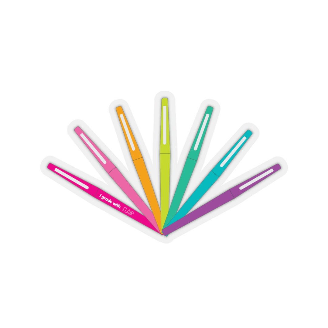 The Flair Pens Sticker (cute Teacher Sticker, Teacher Appreciation Gift ...