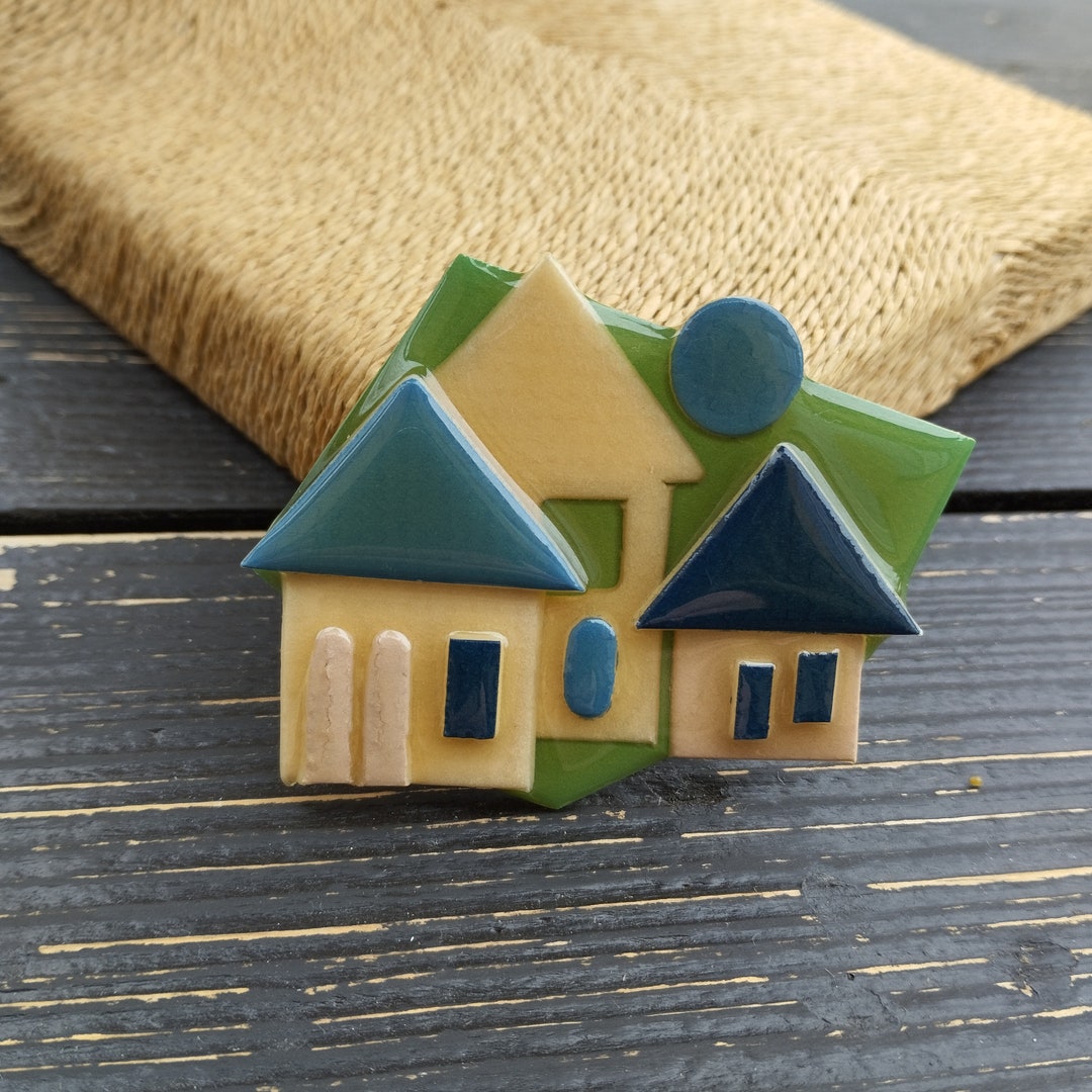 Vintage Lucinda House Brooch. Handmade House Pins by Lucinda 80s - Etsy