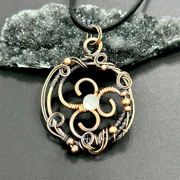 Copper Wire Necklace - Etsy