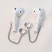 Headphone Holder Earrings, Silver Ear Cuffs, Earphone Holder, Anti Loss ...