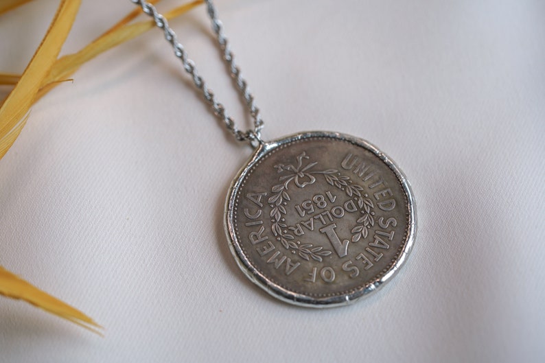Coin Necklace, Statement Necklace, Antique Coin Necklace, Coin ...