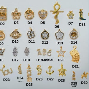 Build Your Own Custom Charm Necklace, Custom Charm Necklace, Multi ...