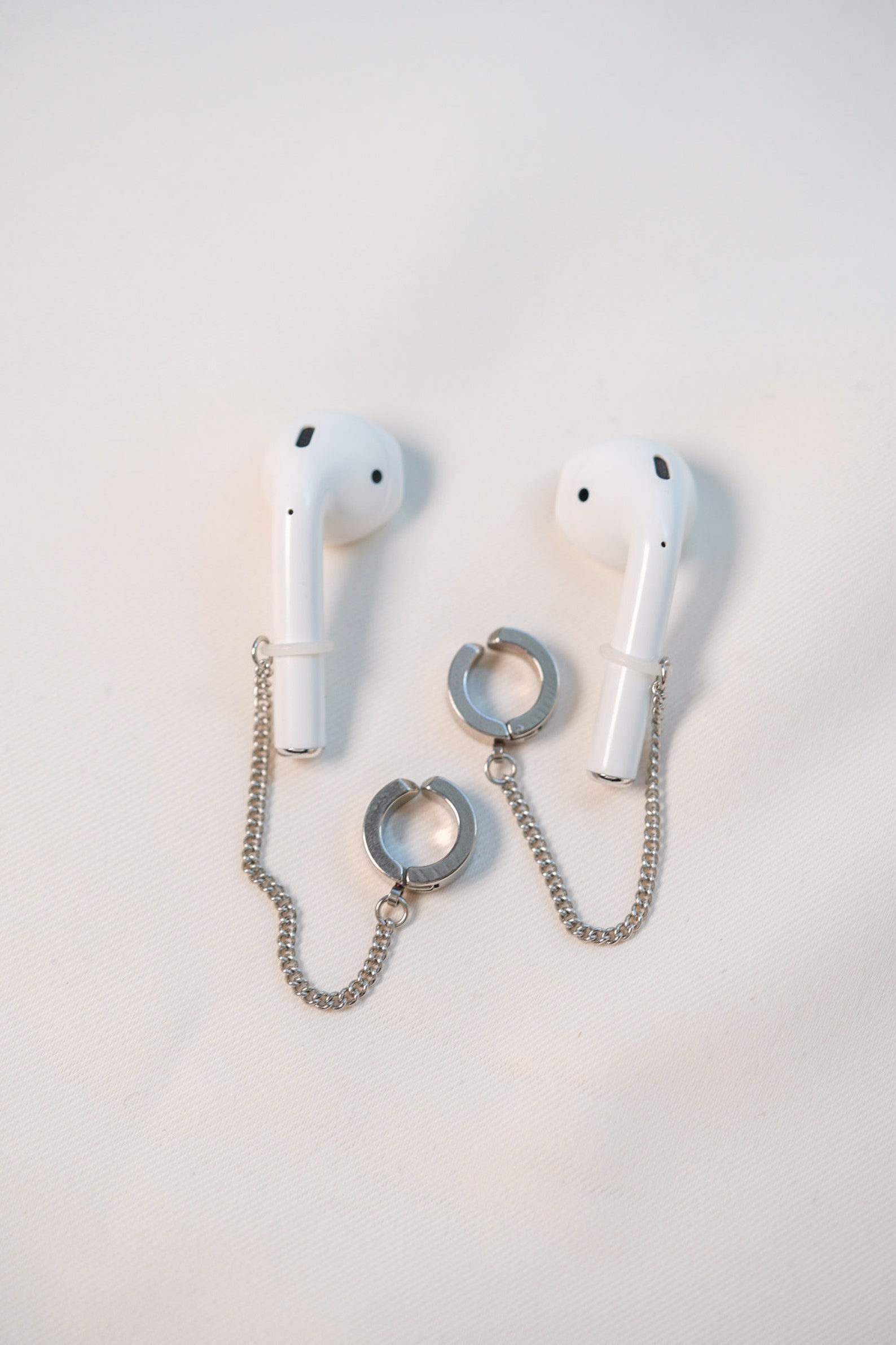 Headphone Holder Earrings, Silver Ear Cuffs, Earphone Holder, Anti Loss ...