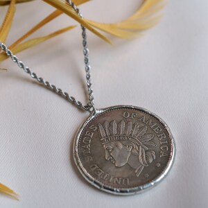 Coin Necklace, Statement Necklace, Antique Coin Necklace, Coin ...