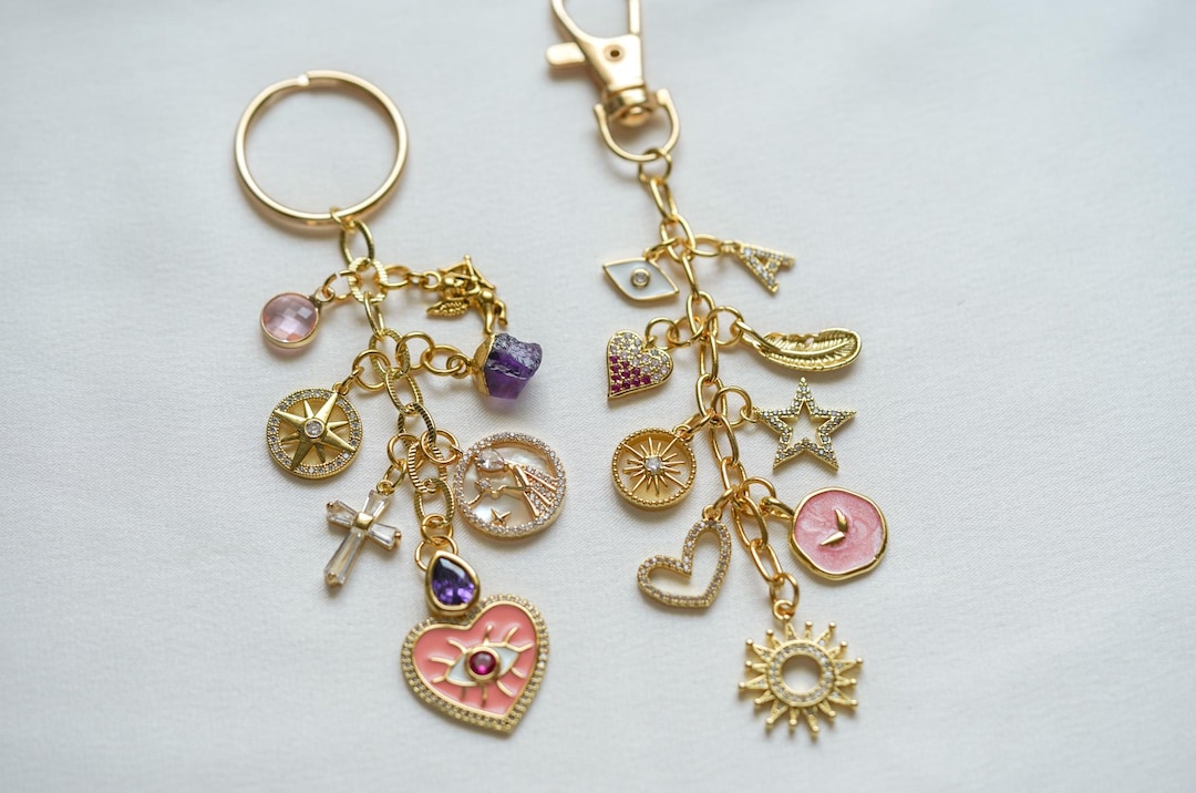 Make Your Charm Keychain, Unique Car Keychains, Gift for Her ...