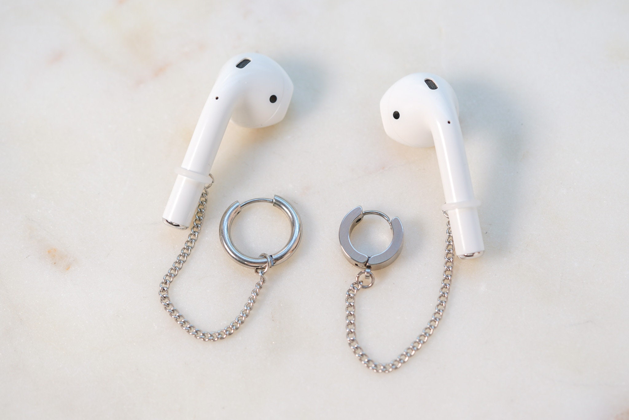 Headphone Holder Earrings, Silver Ear Cuffs, Earphone Holder, Anti Loss ...