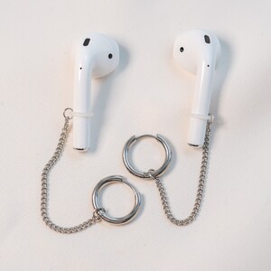 Headphone Holder Earrings, Silver Ear Cuffs, Earphone Holder, Anti Loss ...