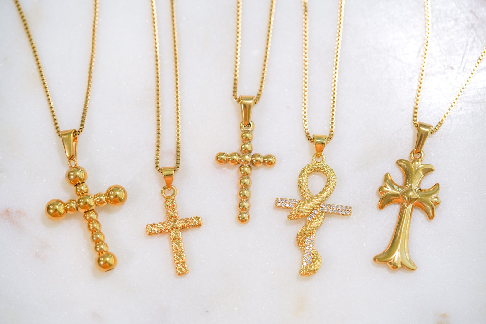 Gold Filled Necklace, Cross Necklace, Gold Filled Cross Necklace, Gold ...