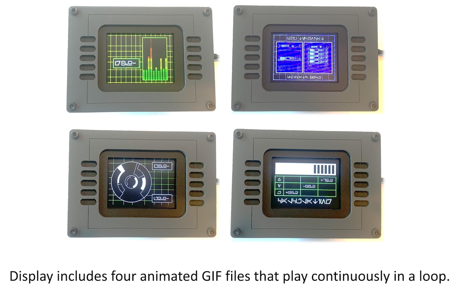 Rectangular (320x240) Display - Drop-in Animated Digital Display ...