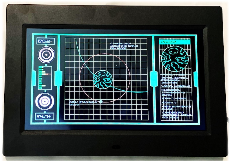 Tactical HUD - 10-inch - Animated Digital Display - Star Wars Inspired ...