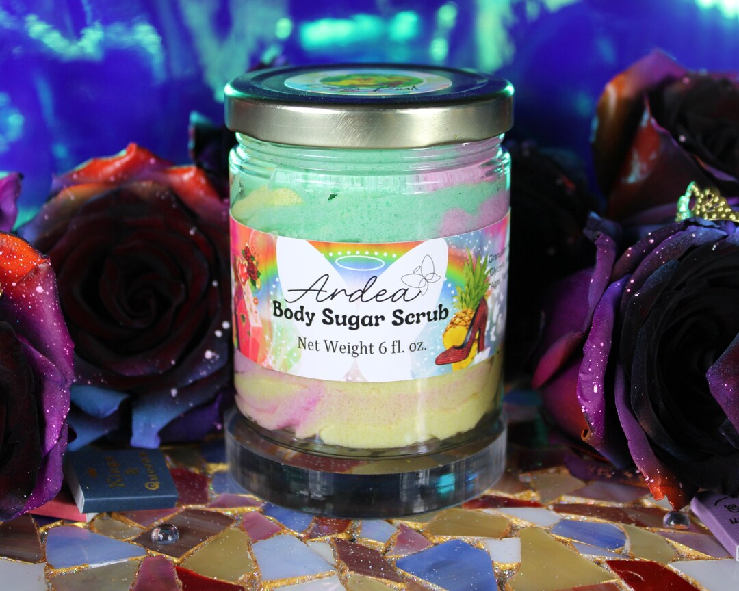 Ruby Red Sugar Body Scrub, Red Berries and Guava Scented, Cleansing ...