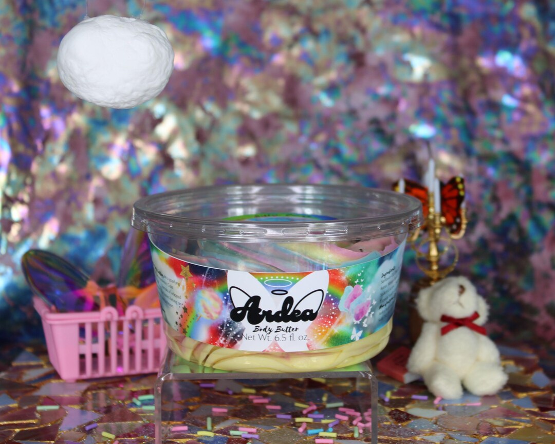 Cotton Candy Body Butter Fluffy Solid Lotion Sweet Carnival Candy ...