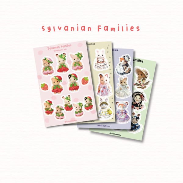 Calico Critters Stickers - Etsy