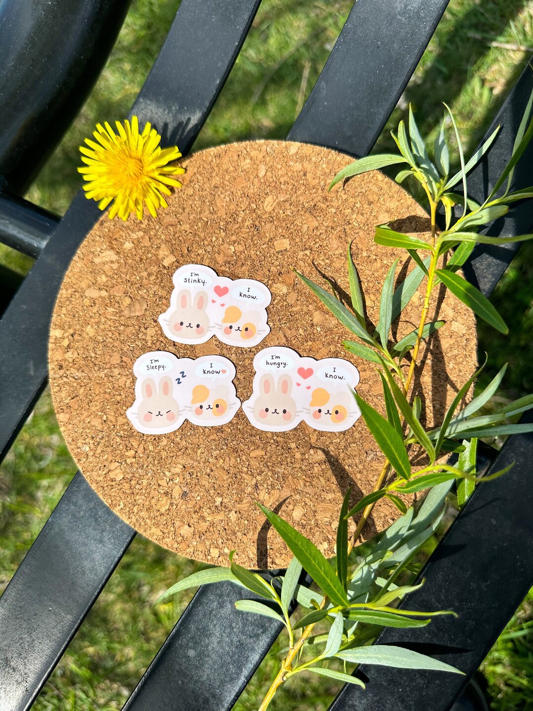 I'm Sleepy, Hungry, Stinky I Know. Funny Cute Couple Friendship Sticker ...