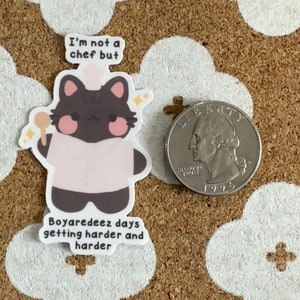 Chef Cat Meme Sticker Funny Cute Decal for Laptop - Etsy