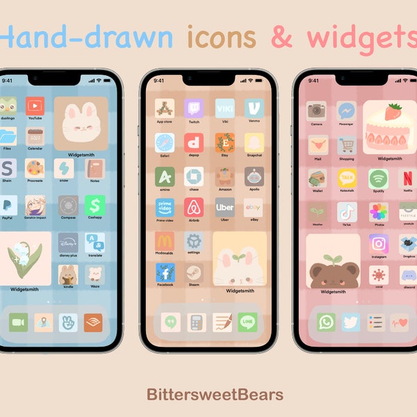 Kawaii App Icons - Etsy