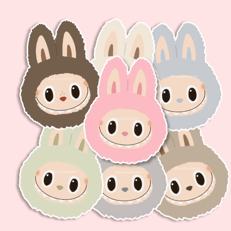 Labubu Stickers - Etsy
