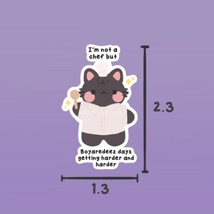 Chef Cat Meme Sticker Funny Cute Decal for Laptop - Etsy